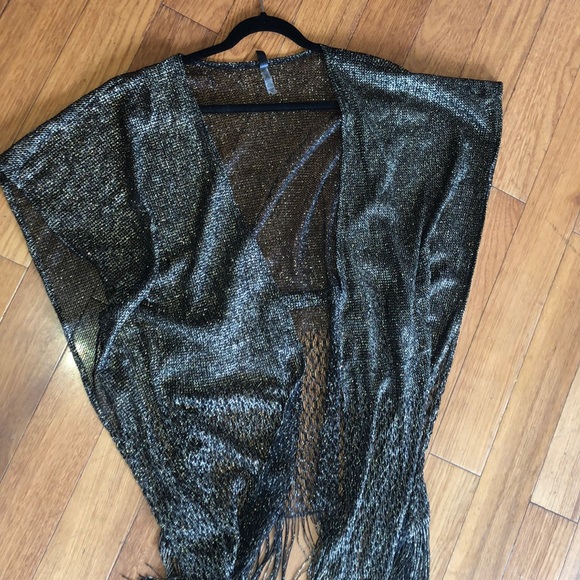 Victoria's Secret | Swim | Victoria Secrets Black Gold Metallic Coverup ...